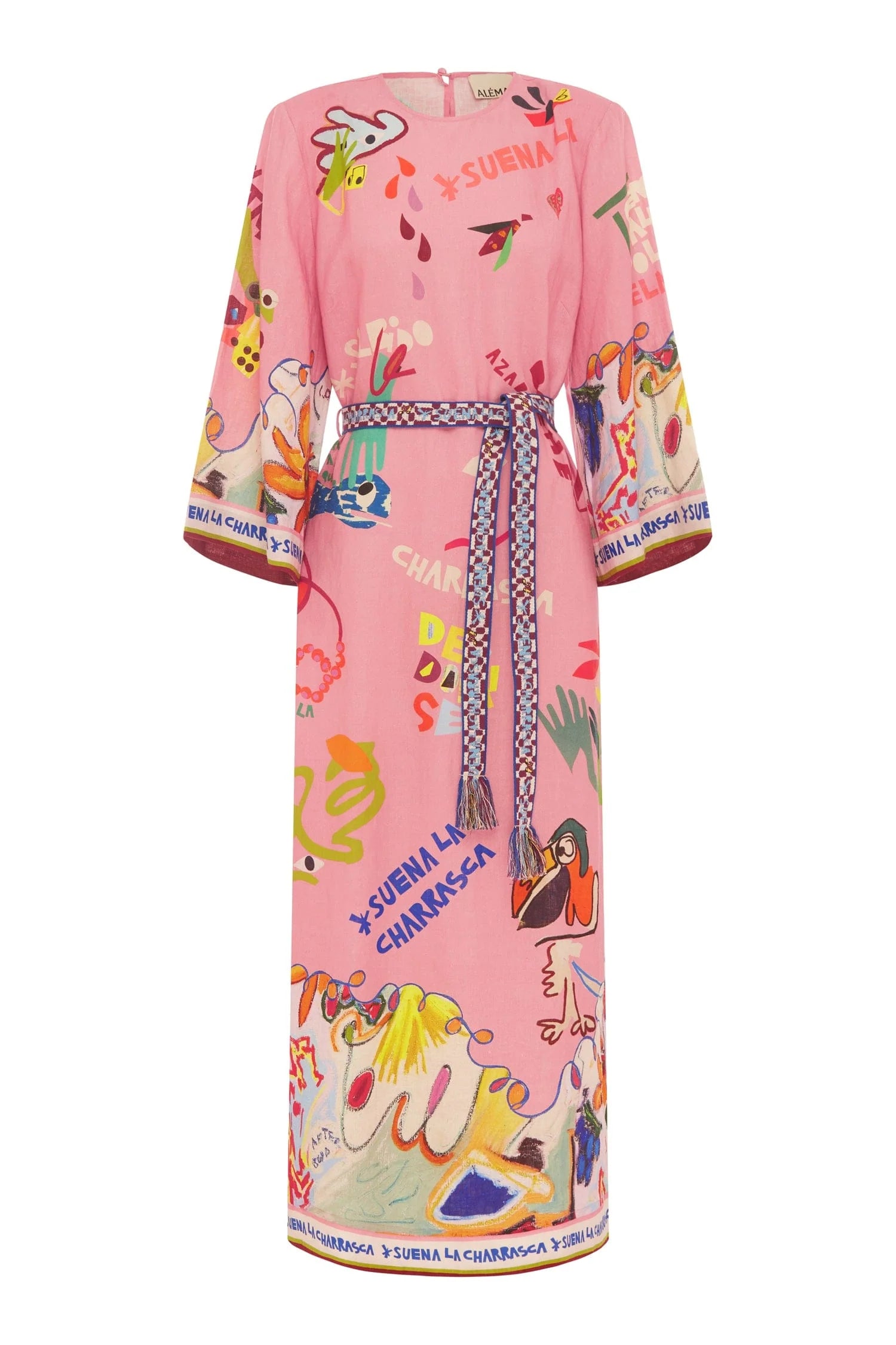 LA CHARRASCA MIDI DRESS - Pink Multi – Coplons